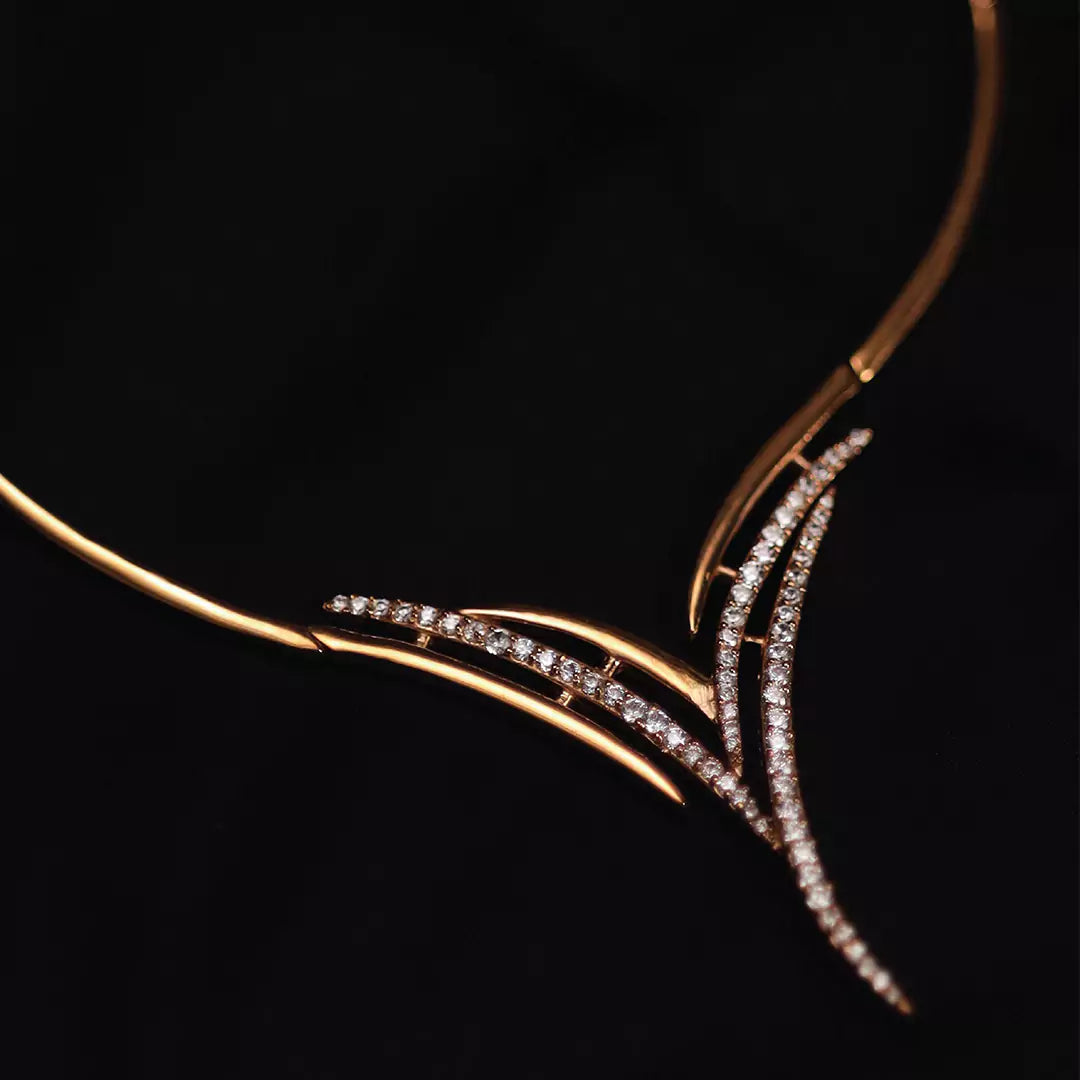 V-Line Necklace – AARAVEE